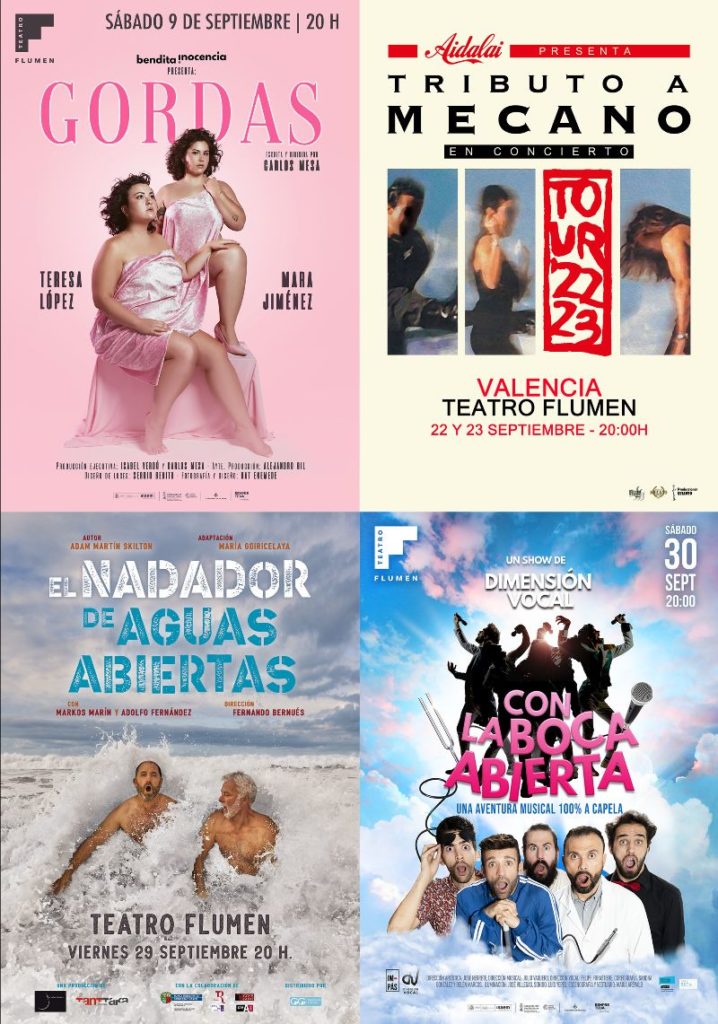 Descubre la nueva programación del Teatro Flumen – Valencia Teatros